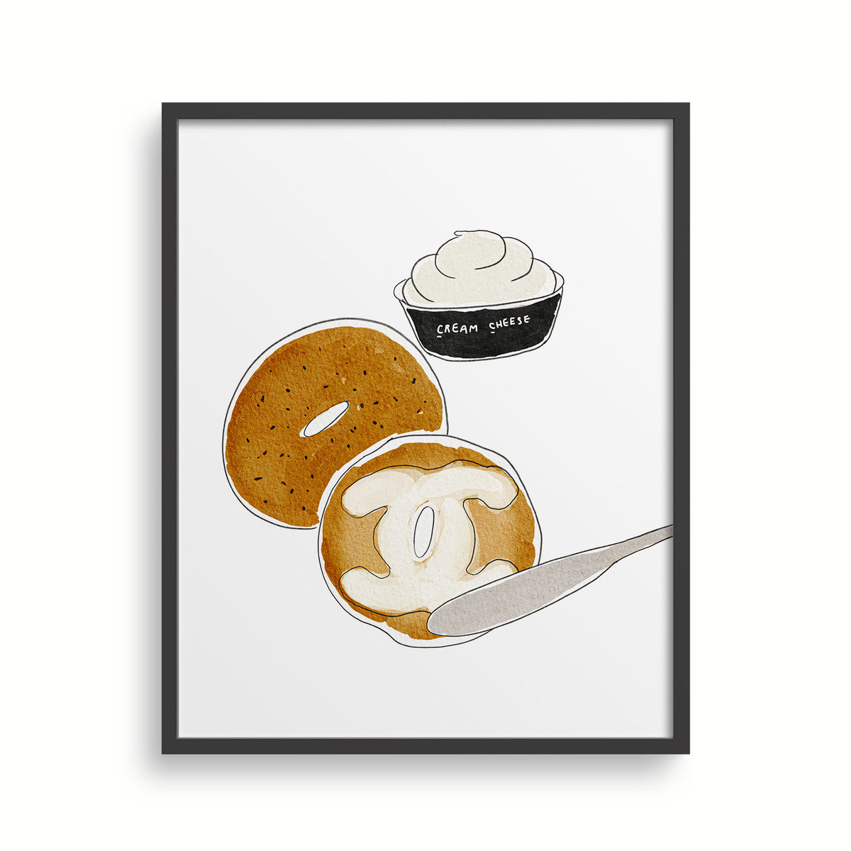 Bagel Art Print – MyohhMy Studio